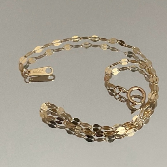 Jewelry | 14k Yellow Gold Tinsel Link Bracelet | Poshmark